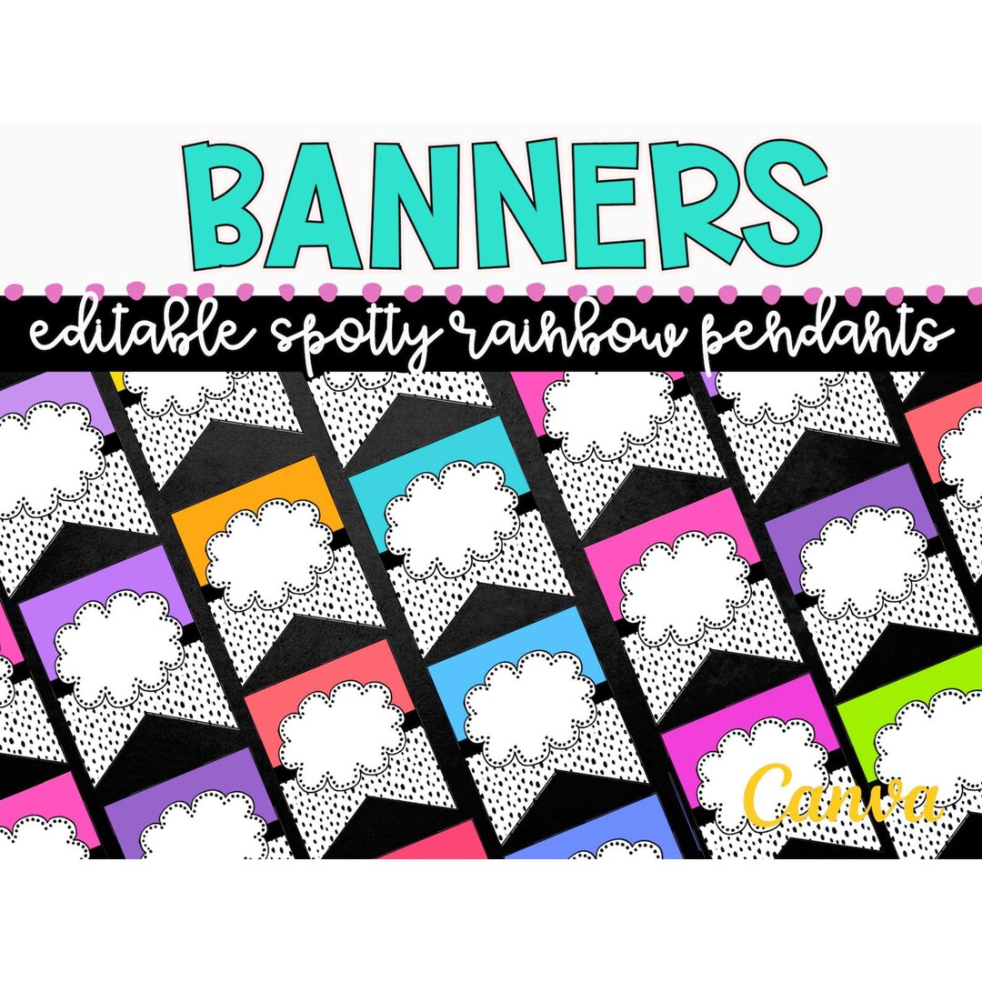 Editable Classroom Banner | Rainbow Classroom Decor | Back to School ...