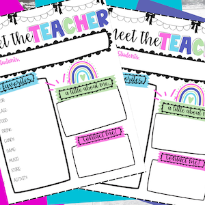 Meet the Teacher Editable Template, Back to School Welcome Letter ...