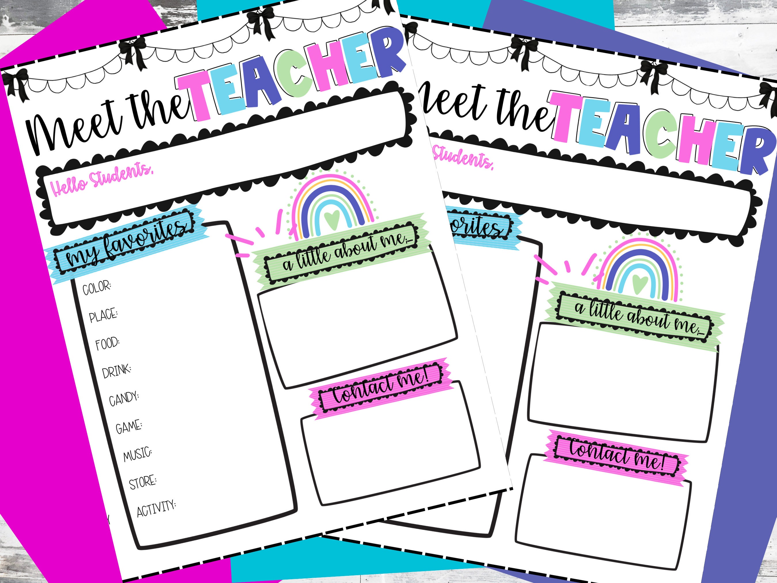 Meet the Teacher Editable Template, Back to School Welcome Letter ...
