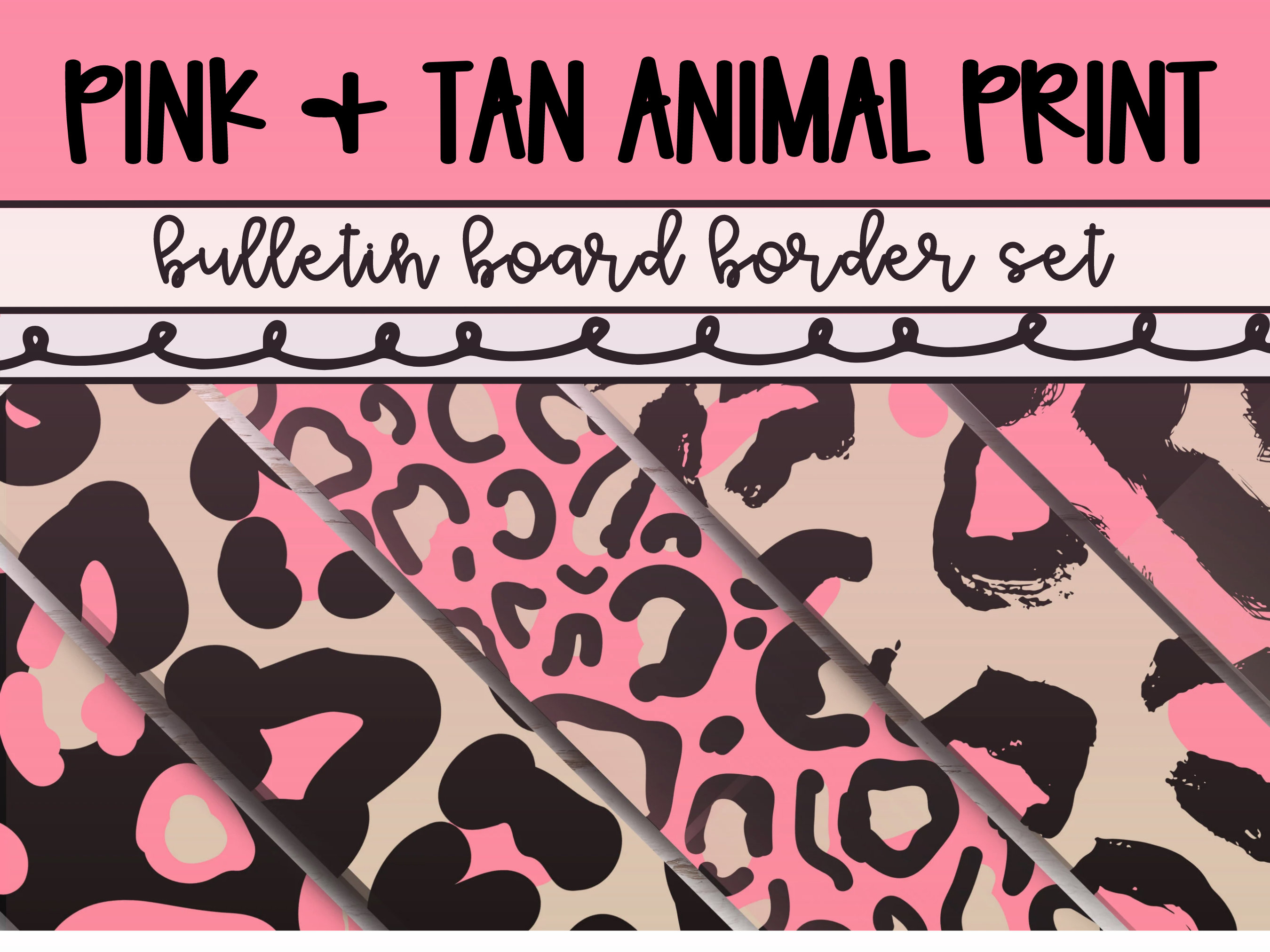 Pink Leopard Border