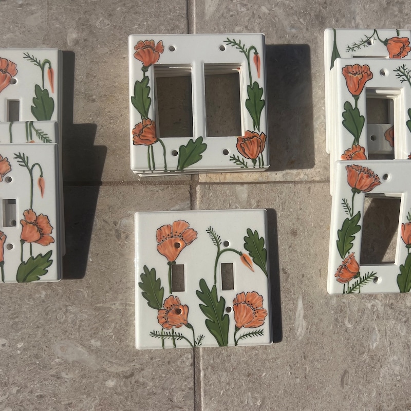 Ceramic Light Switch Cover - Etsy