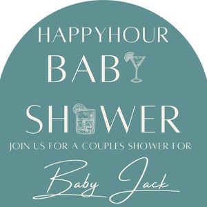 Happy Hour Baby Shower Custom Invitation - Etsy