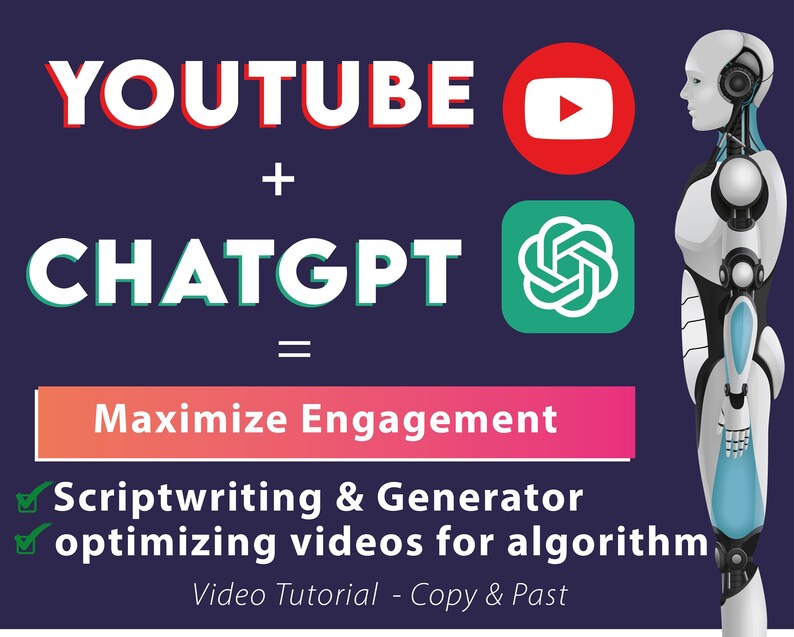 Youtube Chatgpt Prompts, Chatgpt Prompts, Monetization Guide, Script Generator, Filming, Editing ...