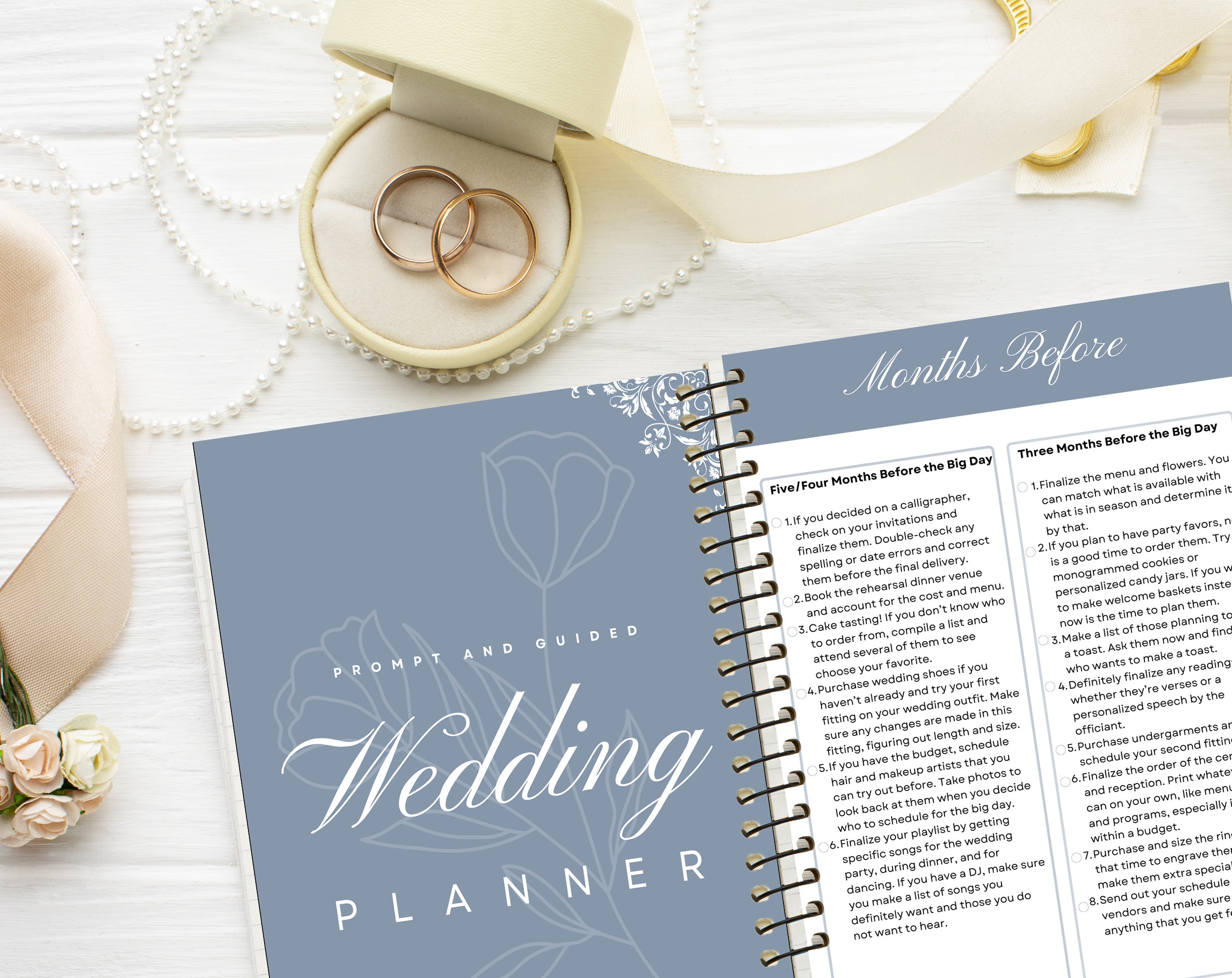 Dusty Blue Wedding Planner, Wedding Invitations, Wedding Printable - Etsy