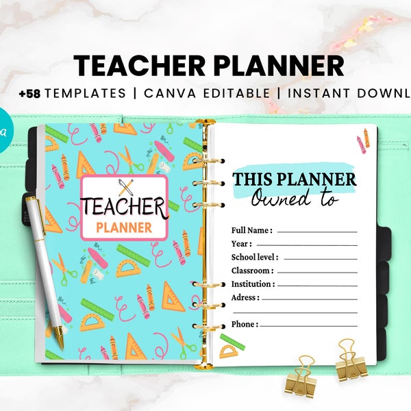 Art Teacher Planner - Etsy