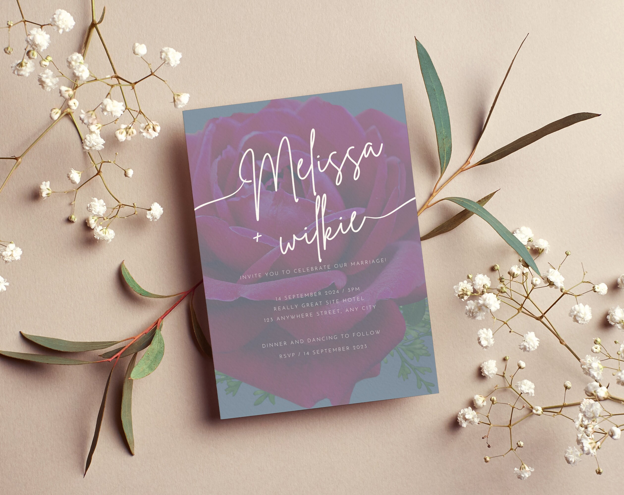 Dusty Blue Wedding Planner, Wedding Invitations, Wedding Printable - Etsy