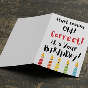 Printable Funny Happy Birthday Card Template for Beloved Wife, Husband ...