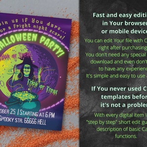 Halloween Party Flyer and Poster, Halloween Invitation Template ...