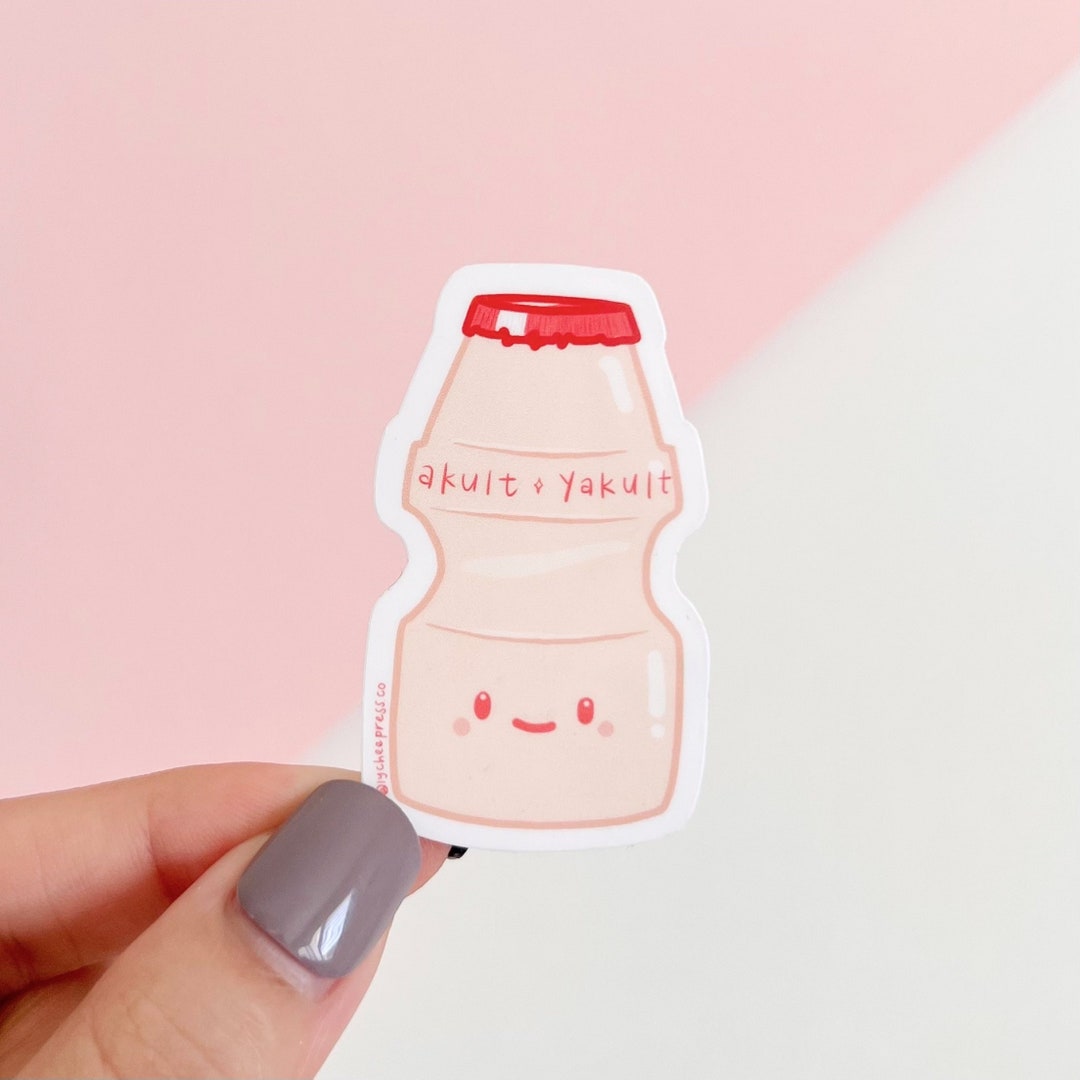 Yakult Sticker Yakult Drink Sticker Cute Stickers Laptop - Etsy