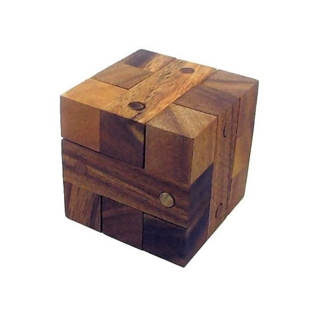 Nails Cube - Wooden Puzzle Brain Teaser - Etsy