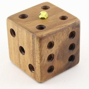 Magic Dice Cube - Wooden Brain Teaser Puzzle - Etsy