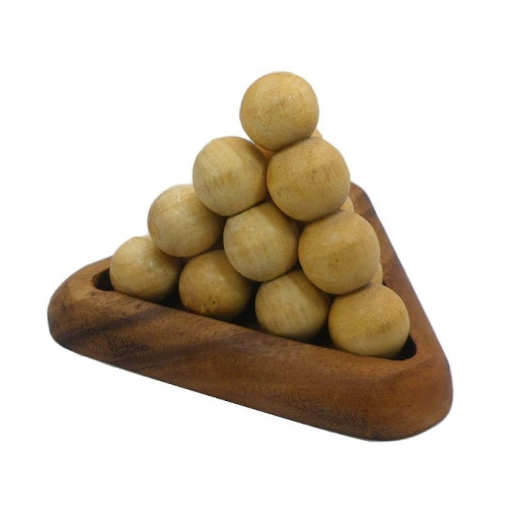 Pyramid Ball Fancy - 3D Wooden Brain Teaser Puzzle - Etsy