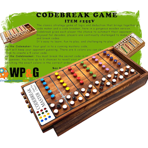 Codebreak Master - Wooden Brain Teaser Game - Etsy