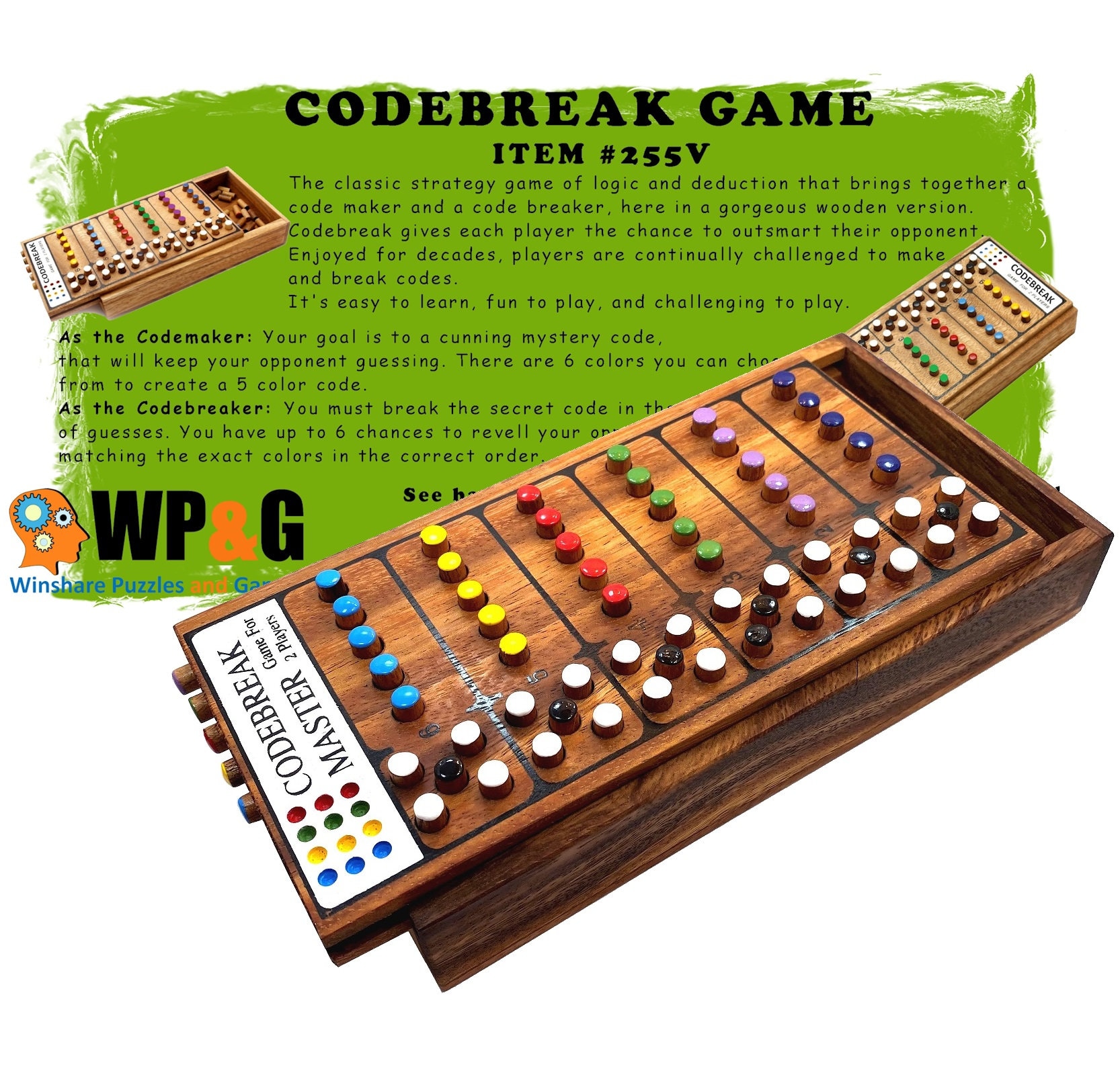 Codebreak Master Wooden Brain Teaser Game - Etsy