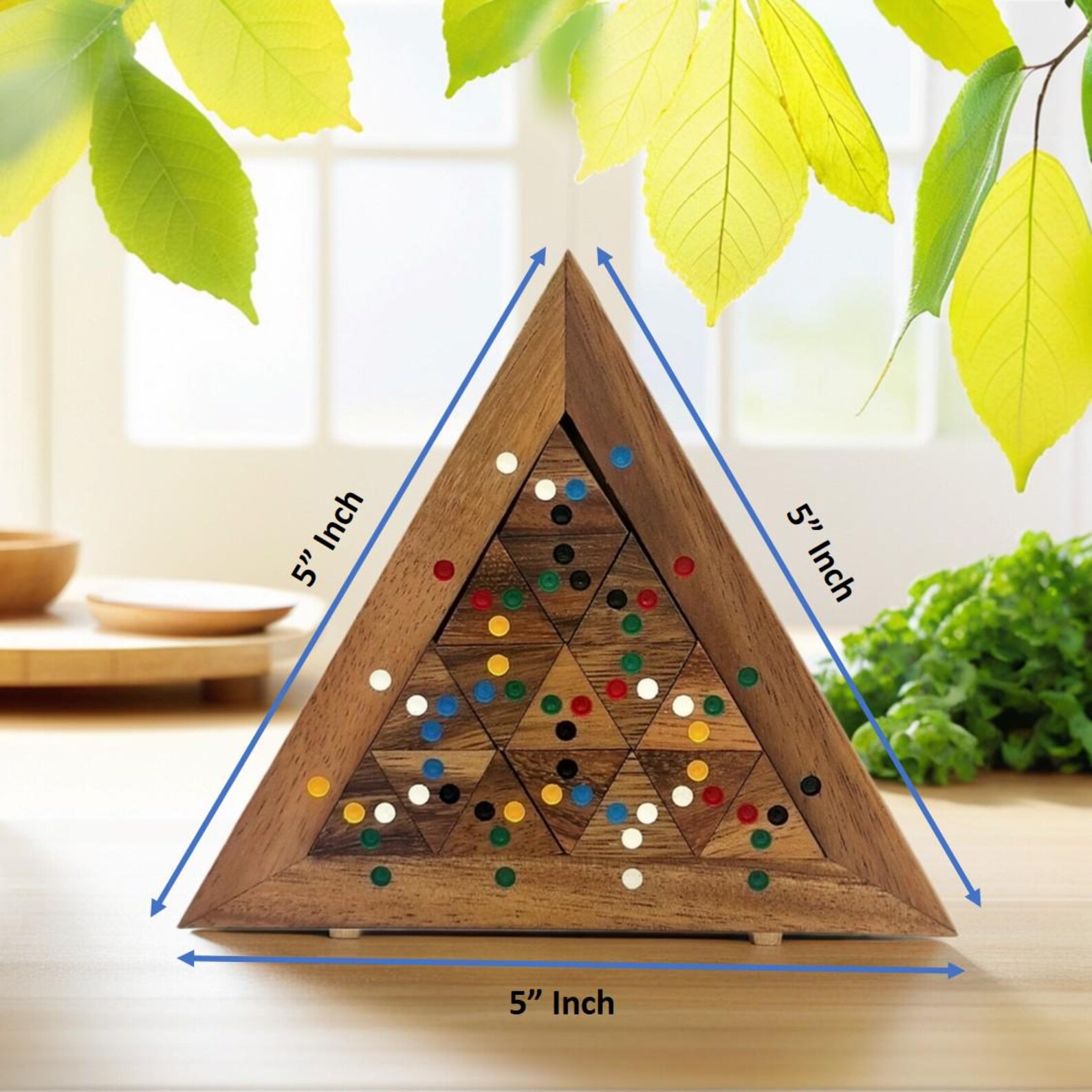 Color Match Triangle - Wooden Puzzle Brain Teaser - Etsy