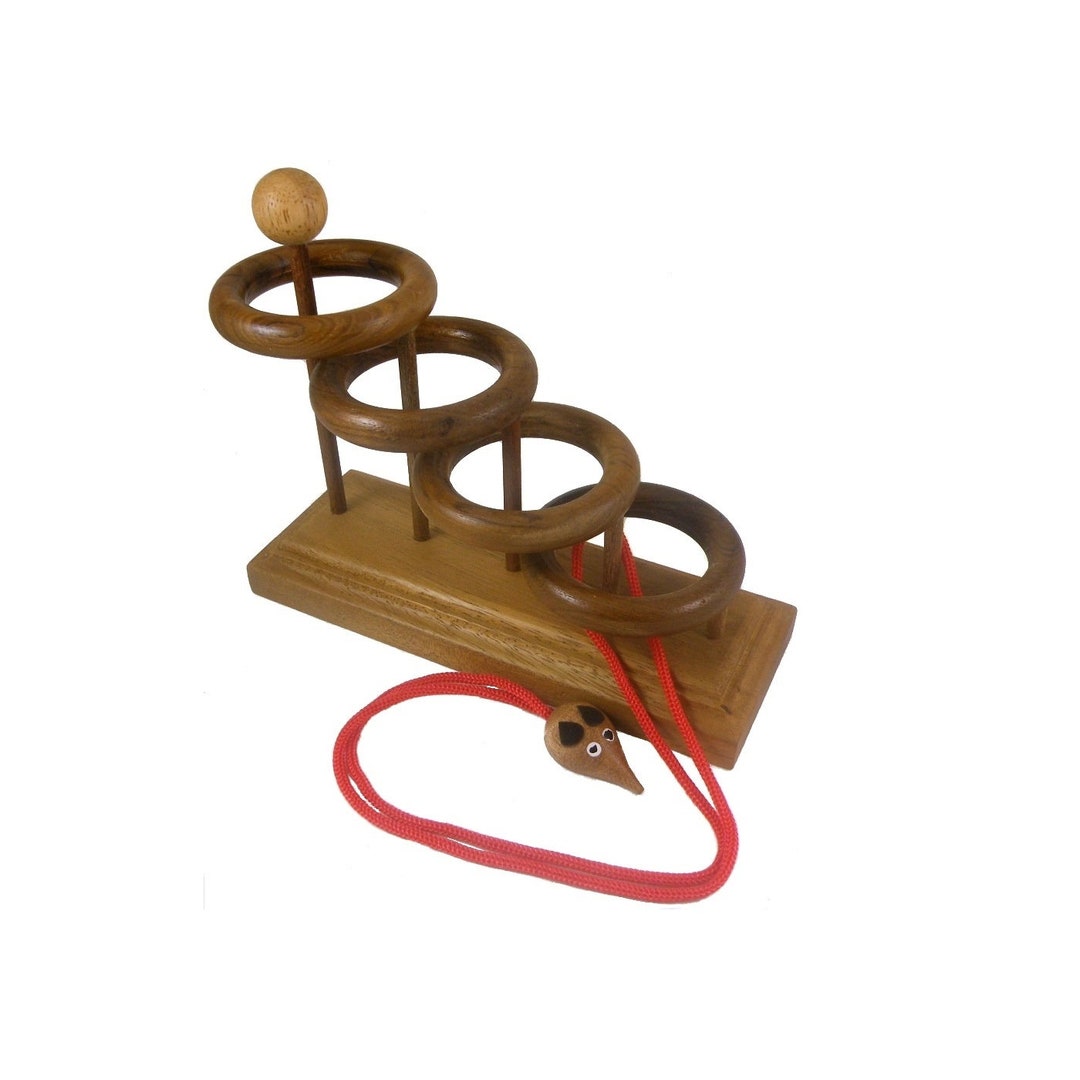 Release My Mouse String - Brain Teaser Wooden Puzzle - Etsy