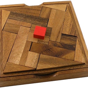 Impossible Square - Wooden Puzzle Brain Teaser - Etsy