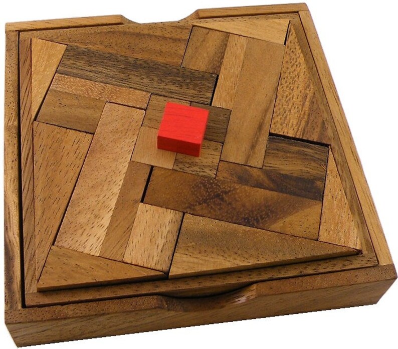 Impossible Square - Wooden Puzzle Brain Teaser - Etsy