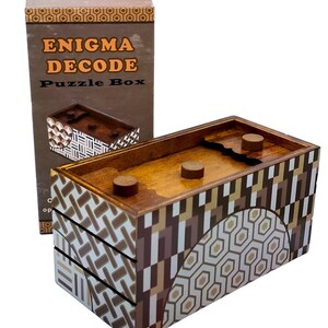 Enigma Decode Puzzle Box - Money Gift Giving Secret Box - Etsy