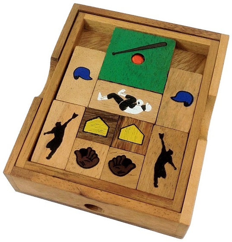 Baseball Field Wooden Puzzle Brain Teaser - Etsy