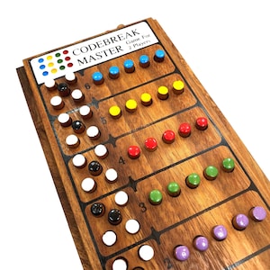 Codebreak Master - Wooden Brain Teaser Game - Etsy