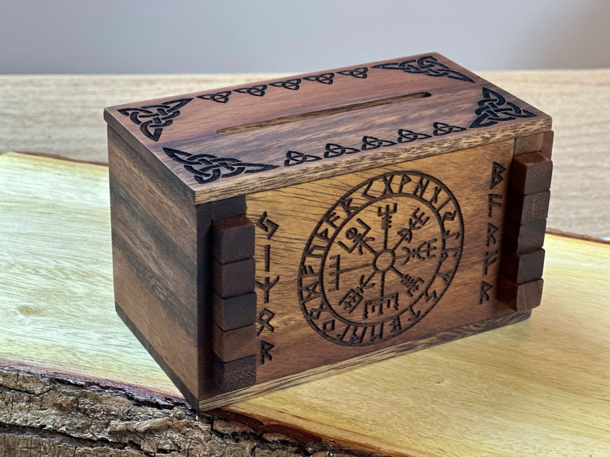 Enigma Viking Puzzle Box - Money Gift Giving IQ Secret Box - Etsy