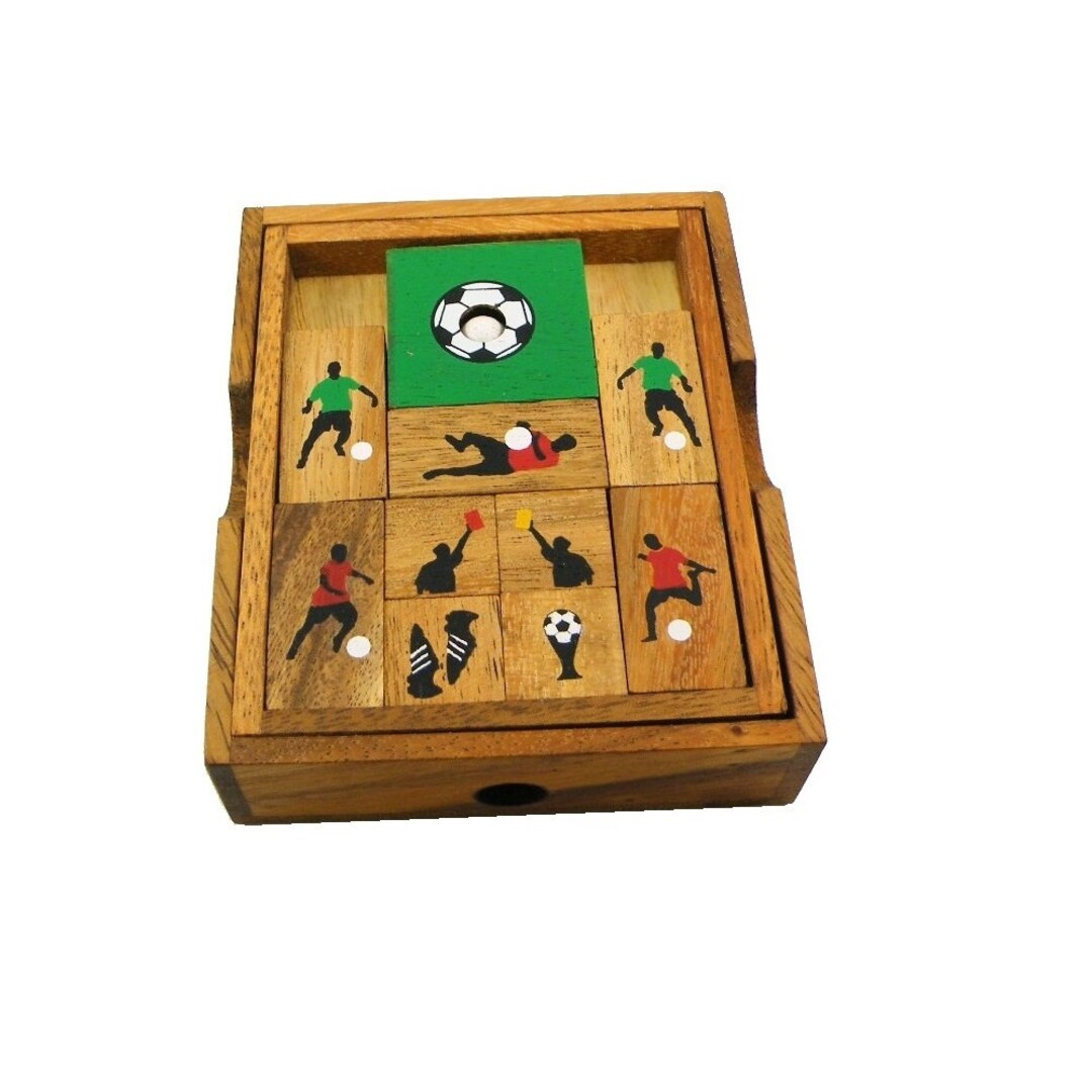 Soccer Field - Wooden Puzzle Brain Teaser - Etsy