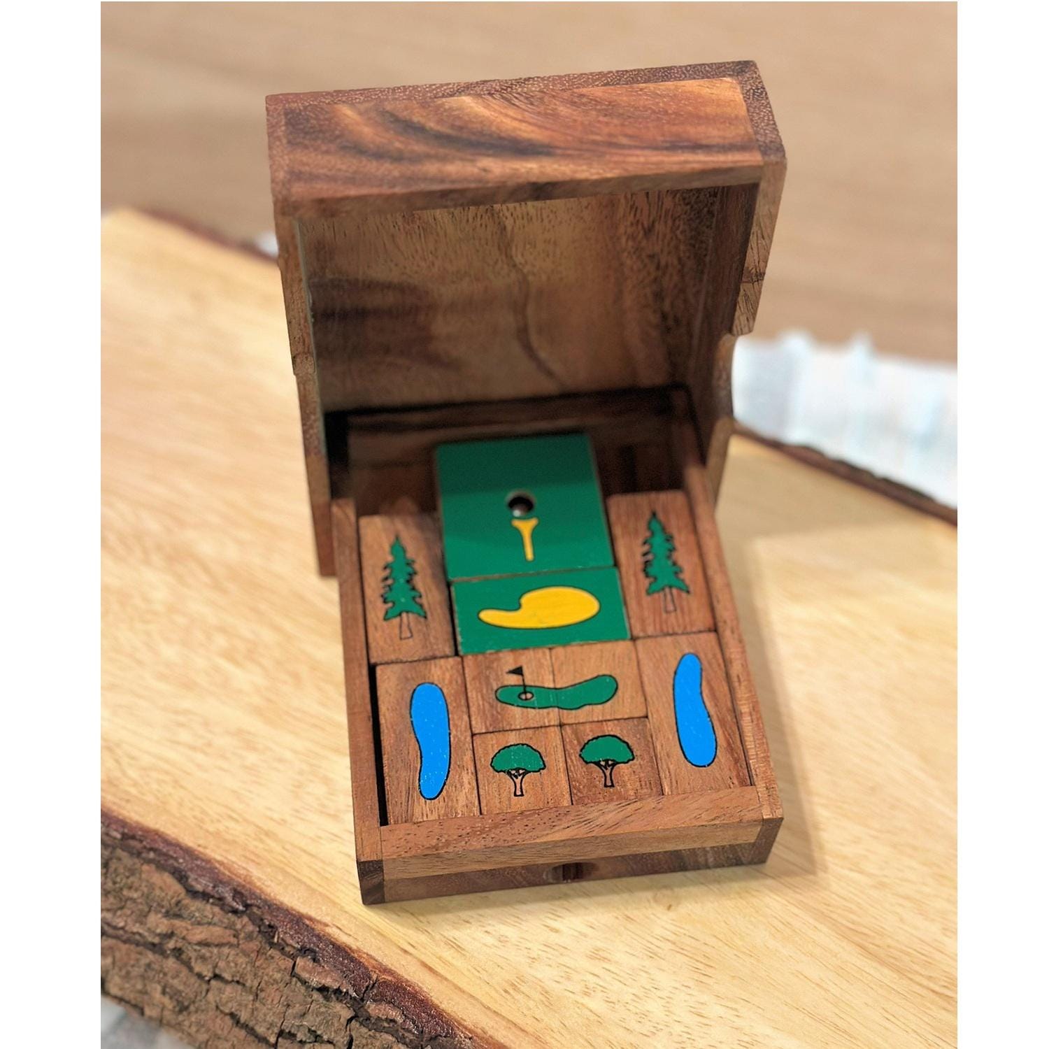 Golf Field - Wooden Puzzle Brain Teaser - Etsy