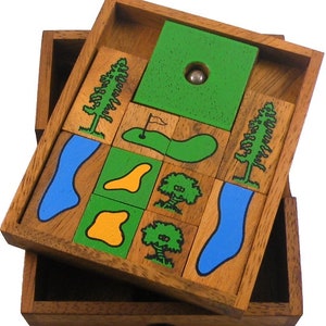 Golf Field - Wooden Puzzle Brain Teaser - Etsy