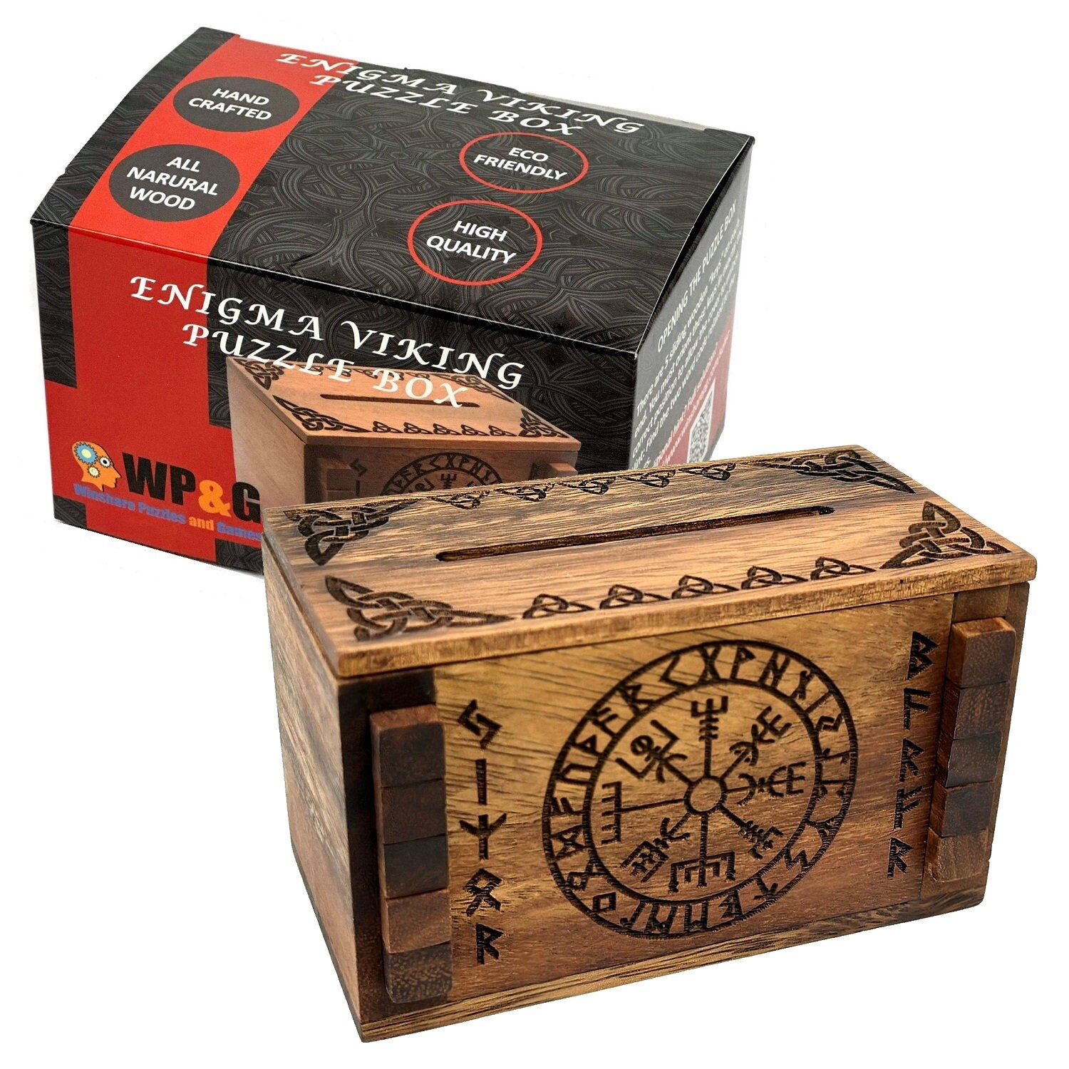 Enigma Viking Puzzle Box - Money Gift Giving IQ Secret Box - Etsy