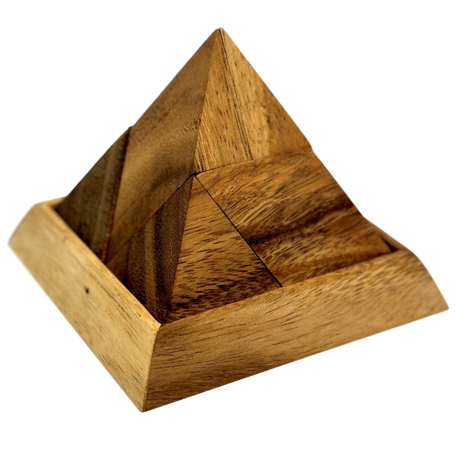 5 Piece Pyramid Wooden Puzzle Brain Teaser - Etsy
