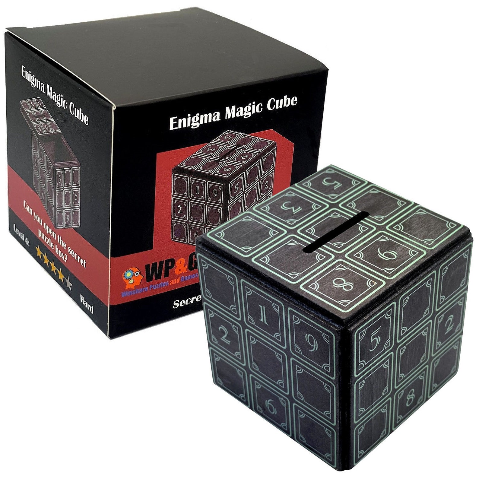 Enigma Magic Cube Secret Puzzle Box Money Trick Box - Etsy
