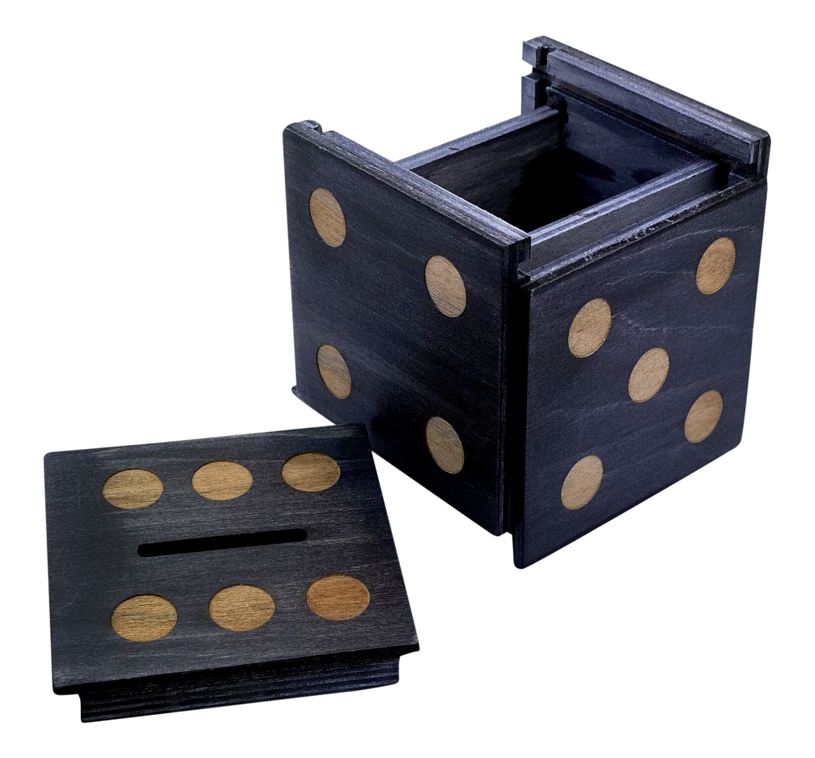 Enigma Dice Cube Secret Puzzle Box Money Trick Box Black - Etsy