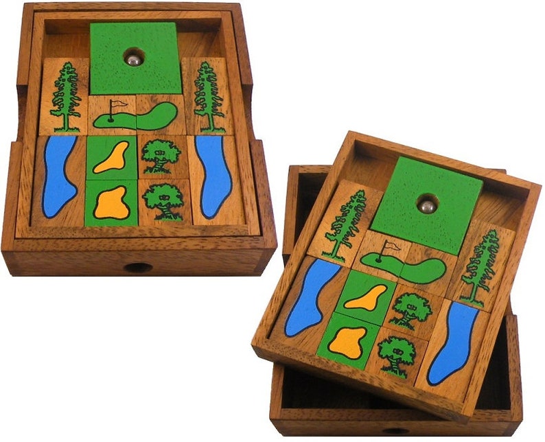 Golf Field Wooden Puzzle Brain Teaser - Etsy