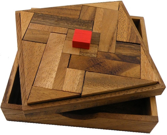 Impossible Square Wooden Puzzle Brain Teaser - Etsy