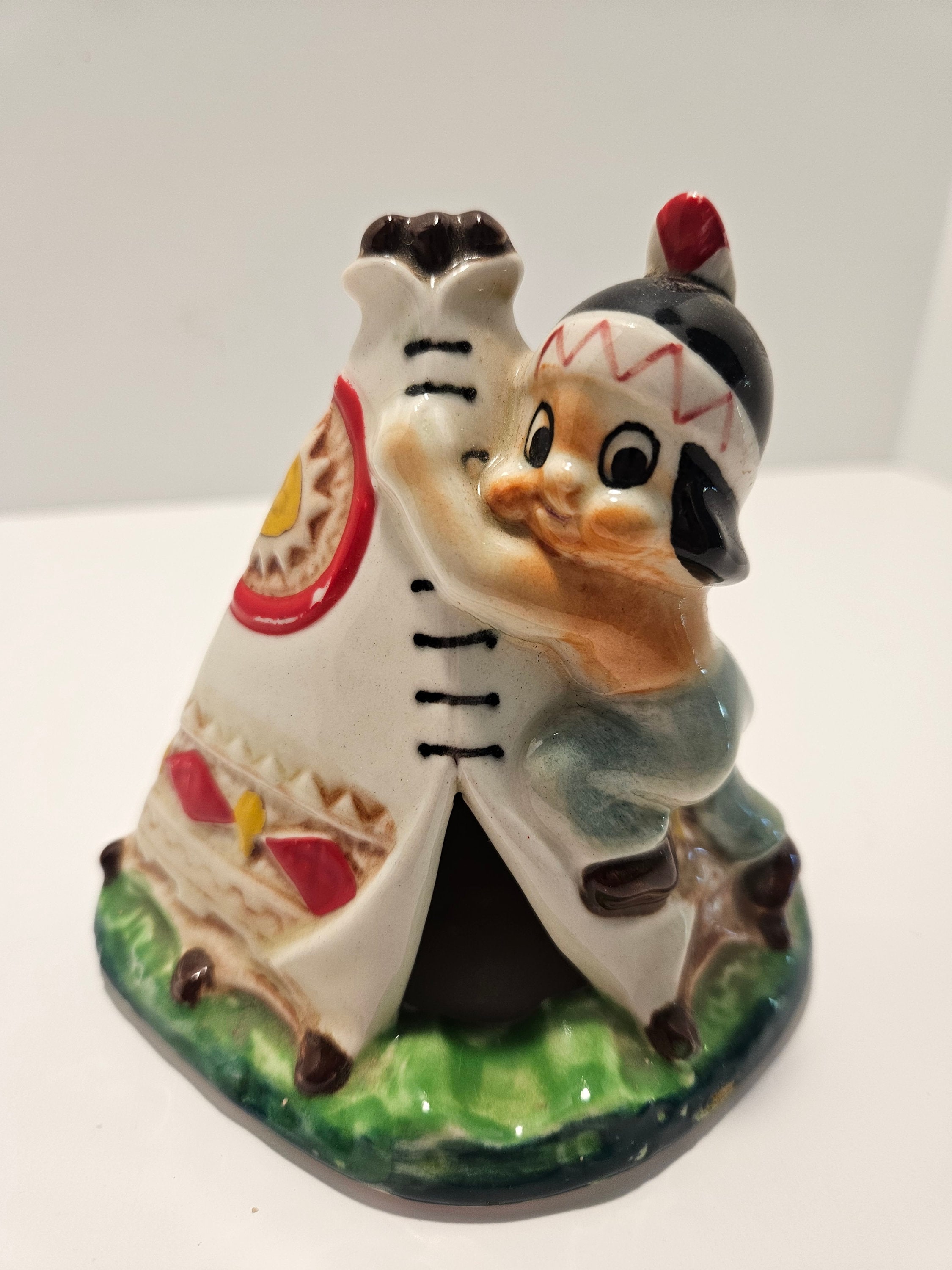Vintage Glazed Porcelain Native Teepee Incense Burner/ashtray - Etsy