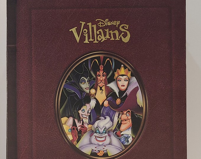 Vintage Retired Disney Villains Storybook Ornament Set: Maleficent ...