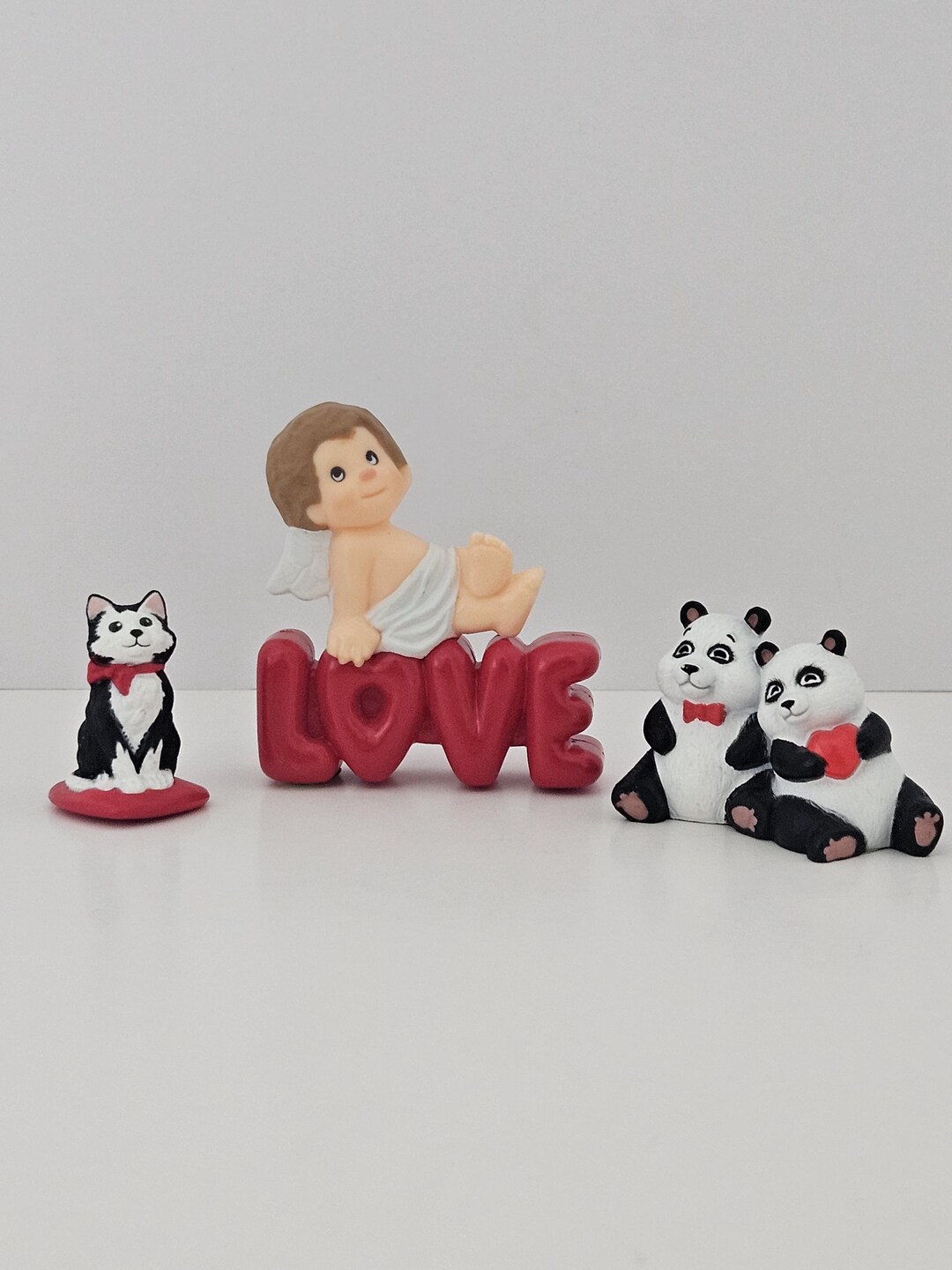 Vintage Lot of 3: Hallmark Valentine's Day Miniature Figurines - Etsy