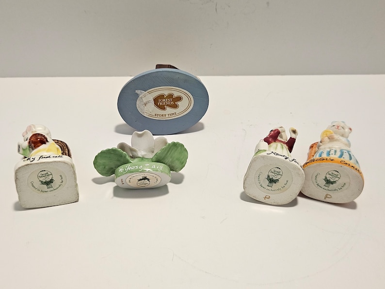 Vintage Avon is Calling! Set of 5 Miniature Avon Miniature Figurines ...