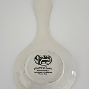 Cracker Barrel Bunny Basket Spoon Rest - Etsy