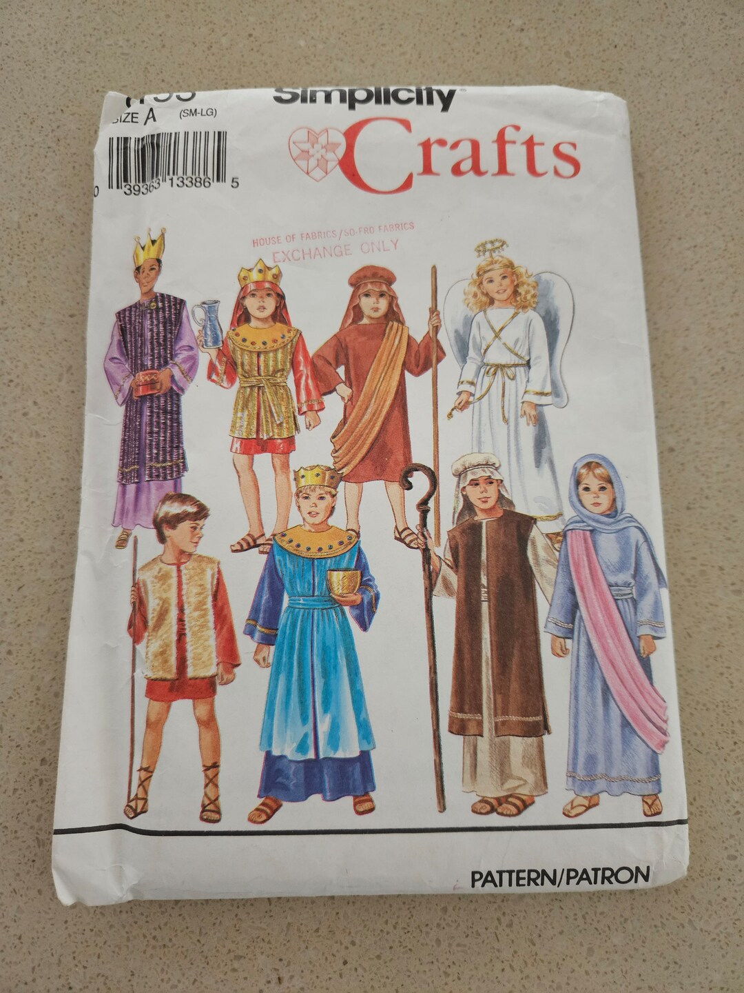 8152 Uncut Vintage Simplicity Pattern: Boys' and Girls' Christmas ...