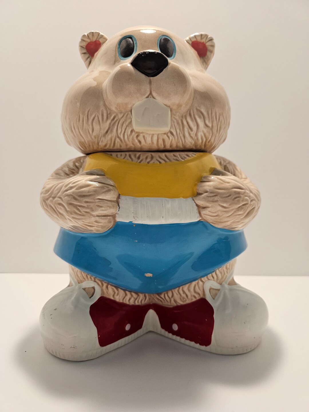 Vintage Chipmunk in Workout Gear Cookie Jar - Etsy