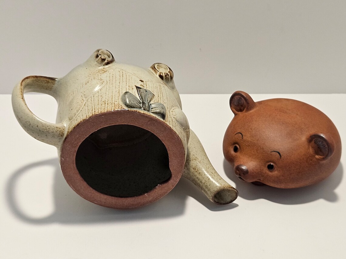 Vintage Hanni Bear Stoneware Teapot-uctci Japan and Giftcraft - Etsy