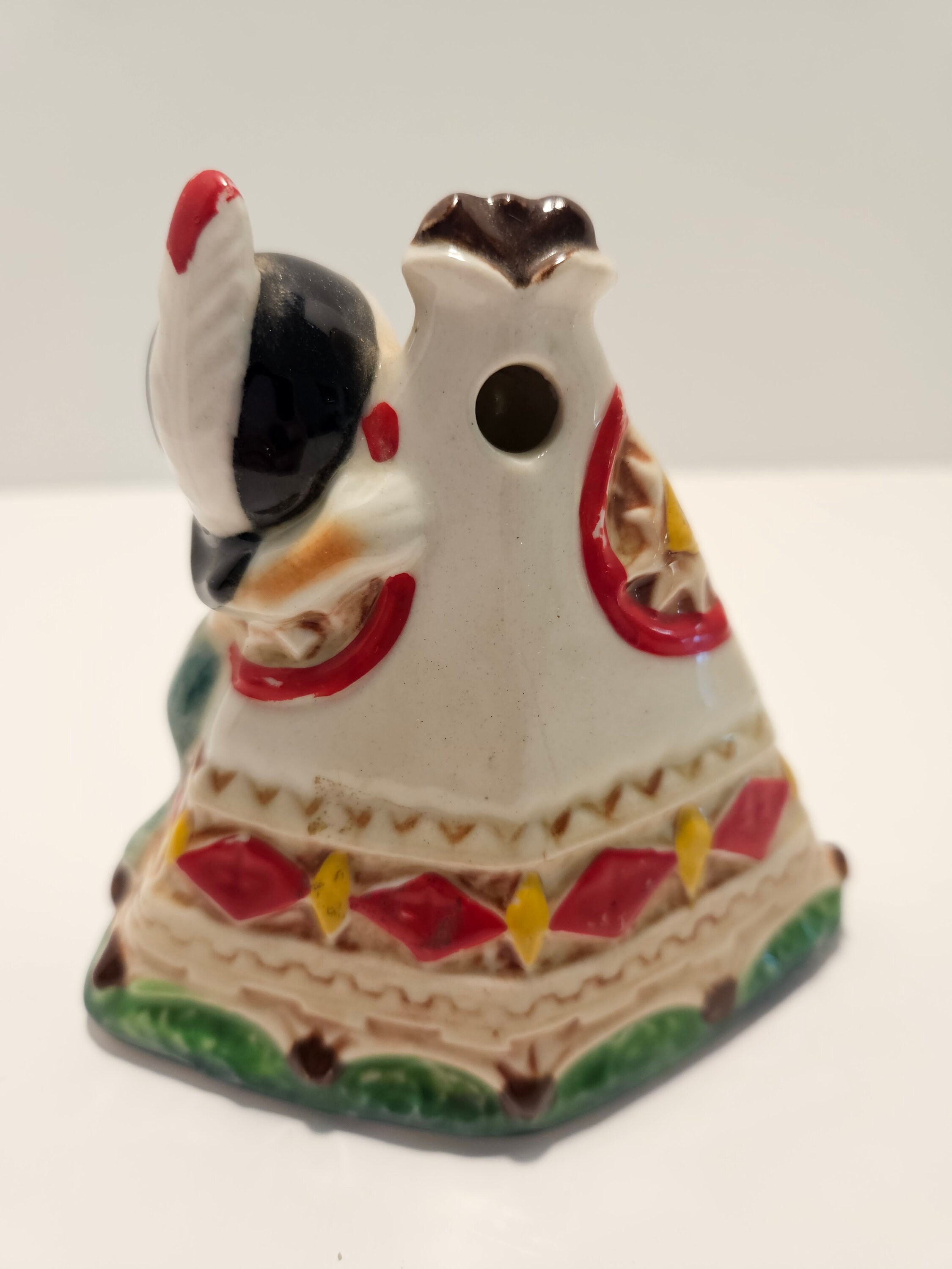 Vintage Glazed Porcelain Native Teepee Incense Burner/ashtray - Etsy