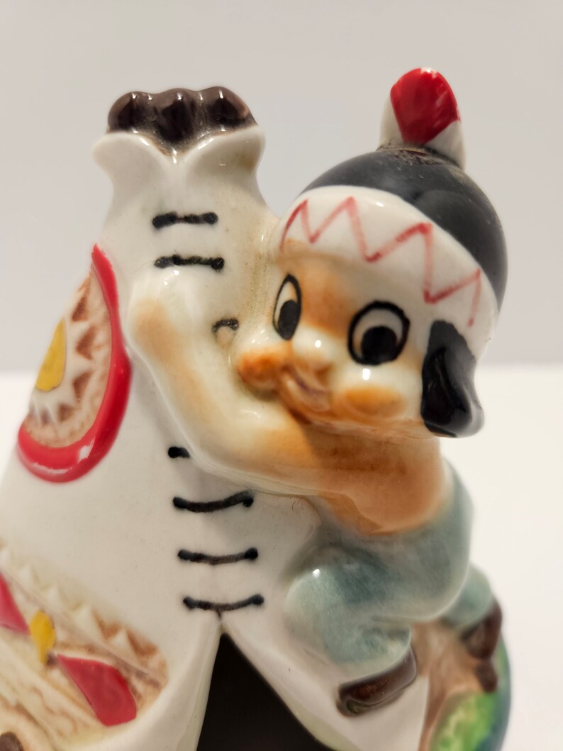 Vintage Glazed Porcelain Native Teepee Incense Burner/ashtray - Etsy
