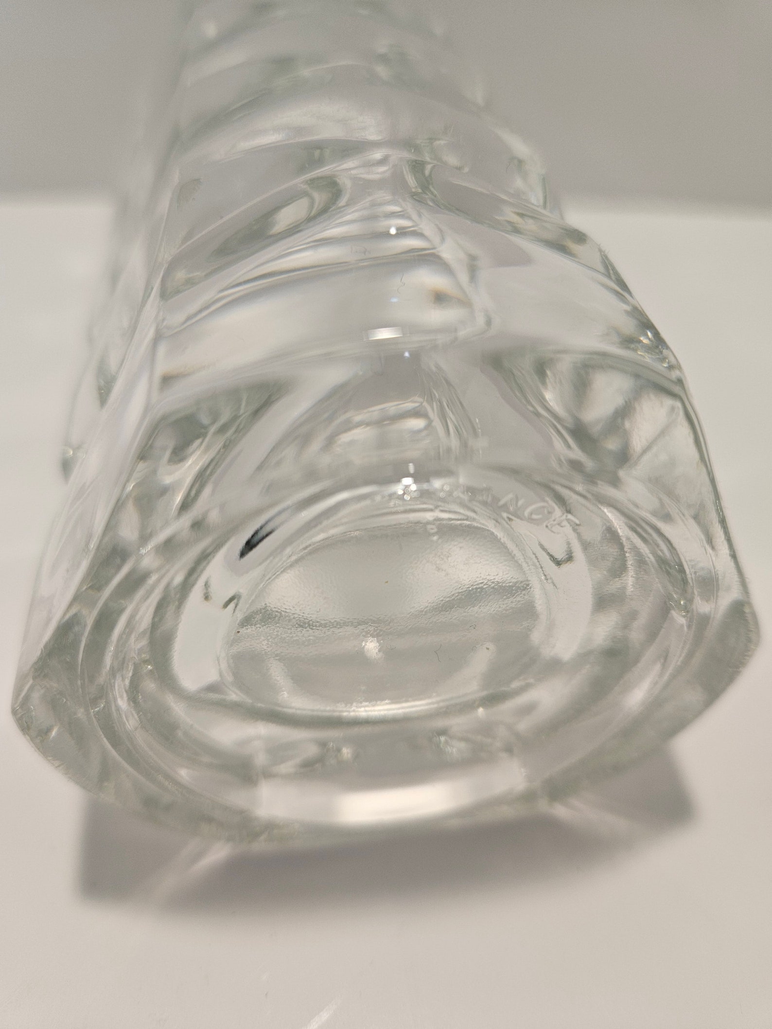Vintage Clear Lead Crystal Faceted Vase - Etsy