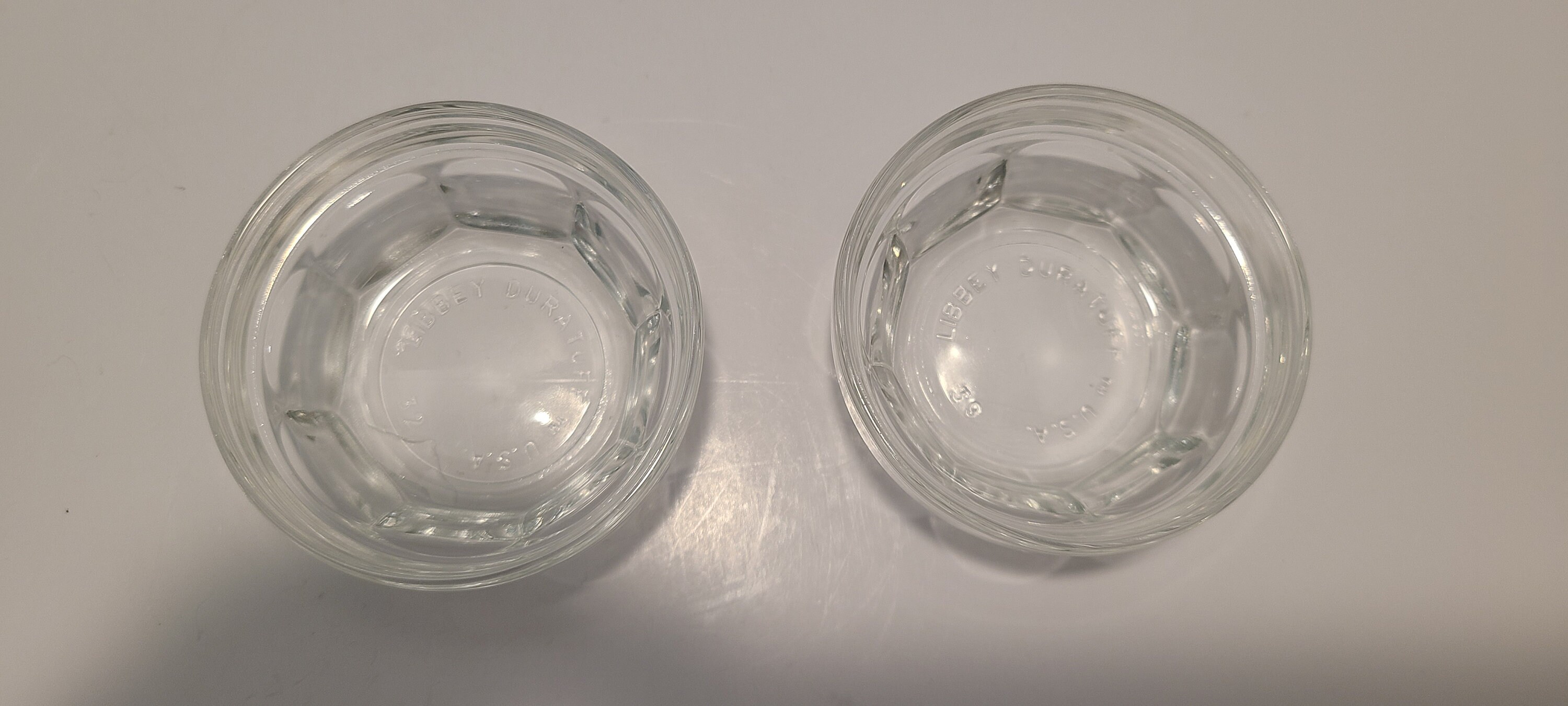 Set of 2 Libbey Duratuff Clear Glass 1.5 Oz. Ramekins-made in the USA ...