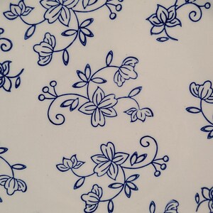 Temptations Blue Floral Lace Platter/lid (replacement Piece) - Etsy