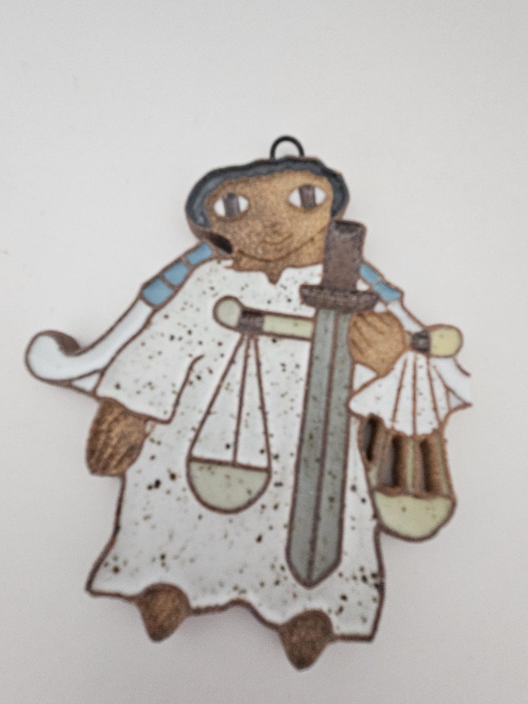 Hand Crafted St. Andrew's Abbey Ceramic Pottery Legal Angel Christmas ...