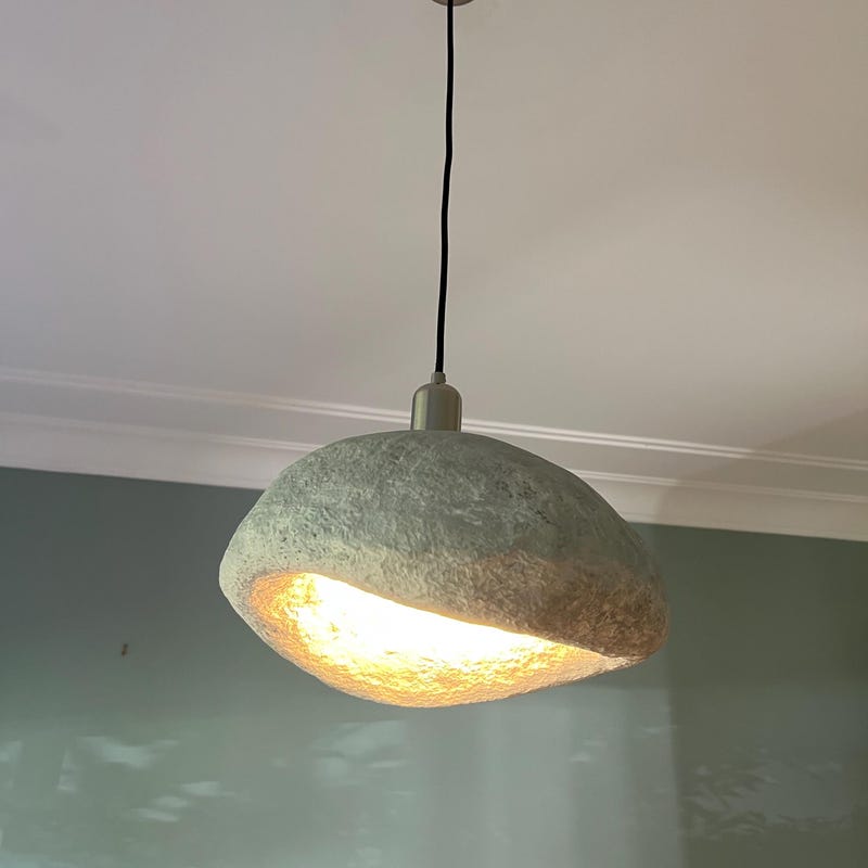 Paper Mache Pendant Light - Etsy